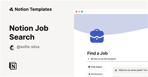 Notion Job Search Template | Notion Marketplace