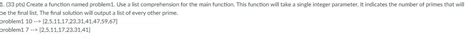 Solved 33 Pts Create A Function Named Problem1 Use A Chegg