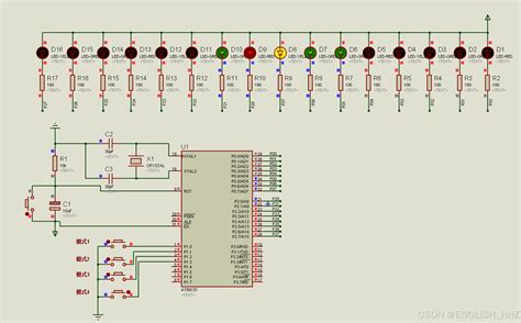909、基于51单片机的多种彩灯实现（变速流水灯，按键）程序proteus仿真原理图流程图元器件清单配套资料等 Csdn博客
