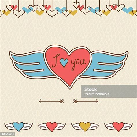 밸런타인데이 사랑입니다 엽서 수작업 Doodles 귀여운에 대한 스톡 벡터 아트 및 기타 이미지 귀여운 낙서 드로잉 낮 Istock