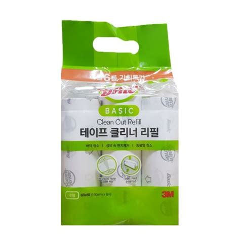3m 테이프 클리너 베이직 대형 크리너 리필 6p 티몬