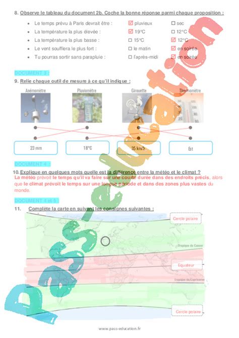 Climat Et Météo Sur La Terre Cm1 Séquence Vidéo Edith