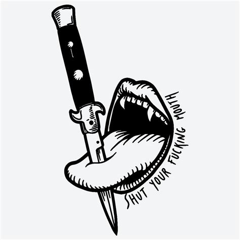 Shut Your Fucking Mouth Semi Permanent Tattoo Lasts 1 2 Weeks