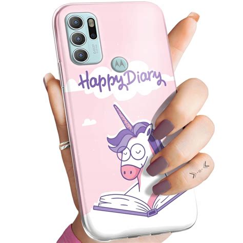 Etui Do Motorola Moto G60S Wzory Jednorożec Bajki Księżniczki Obudowa