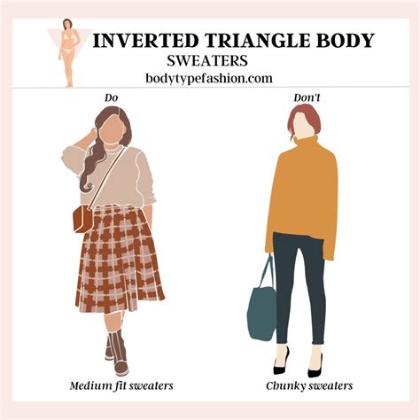 Best Sweater Styles For Inverted Triangle Body Shape Fashion For Your Body Type