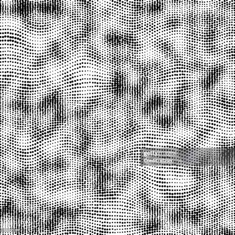 Noise Pattern Of Circles In Distorted Grid Pattern High Res Vector