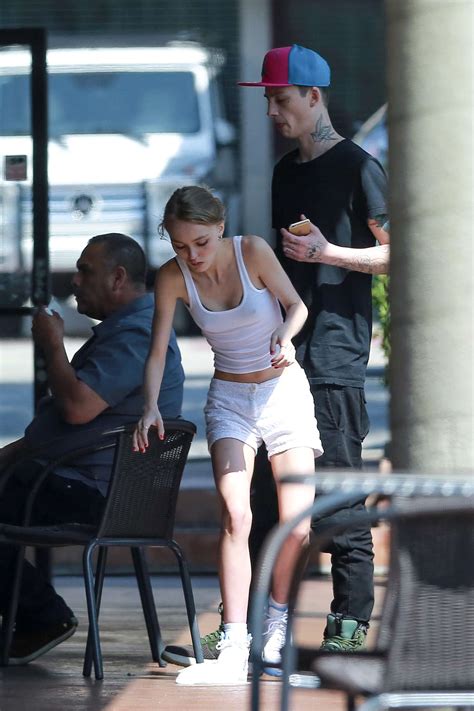 Lily Rose Depp In White Shorts 14 Gotceleb