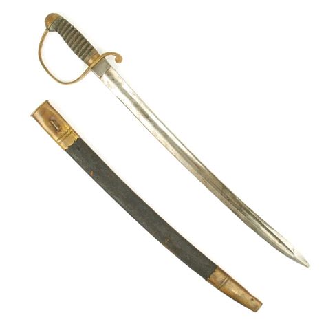 Original British Victorian Constabulary Cutlass With Scabbard Marked C