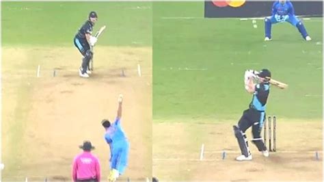 Ind Vs Nzउमरान मलिक ने गोली की रफ्तार से फेंकी गेंद समझ नहीं पाया