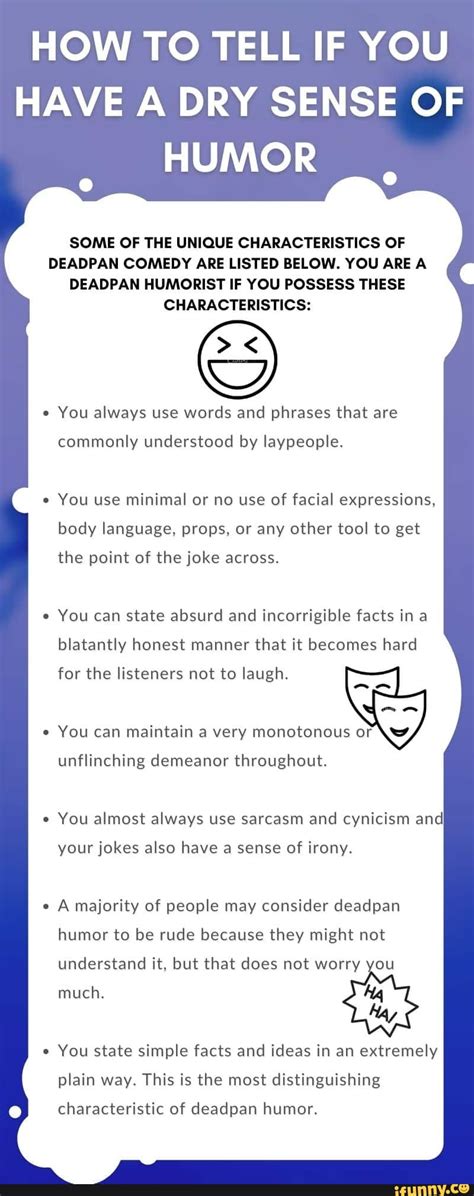 How To Tell If You Have A Dry Sense Of Humor Some Of The Unique