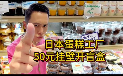 日本蛋糕工厂开盲盒，50元狂炫挂壁蛋糕太爽啦 油头四六分 油头四六分 哔哩哔哩视频