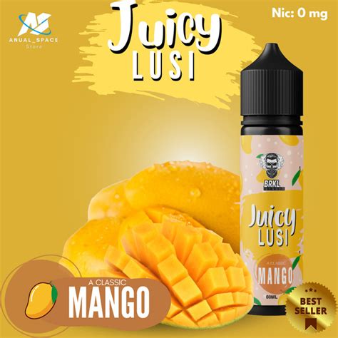Jual Botol Liquid Freebased Juicylusi Mango 60ml Liquide Bukan Botol
