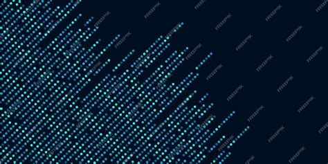 Premium Vector Digital Technology Background Digital Data Dot Blue