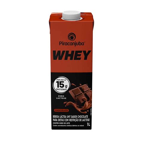 Whey Zero Lactose Piracanjuba Sabor Coco 1l Melhor Preço Droga Raia