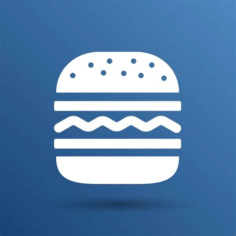 Hamburger Web Icon Burger Vector Bun Logo Stock Vector Image By ©moleks