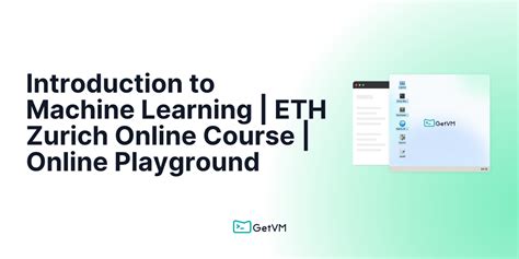 Introduction To Machine Learning Eth Zurich Online Course Online