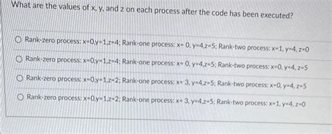 solved 5 pts suppose that mpi comm world consists of the