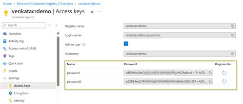 Azure Regenerate Acr Access Key Using Rest Api Received Unauthorized