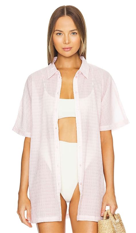 Pink Sheer Shirt Revolve