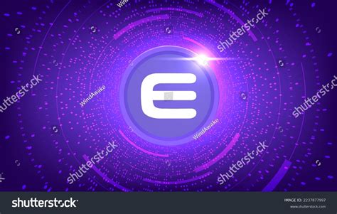 Enjin Coin Enj Coin Crypto Currency Stock Vector Royalty Free