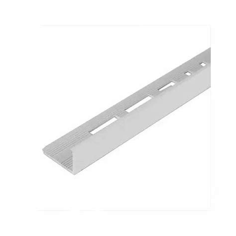 12mm Textured White L Shape Tile Edge Zyberltd
