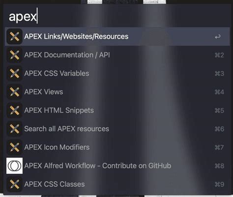 Philipp Hartenfeller On Linkedin Alfred Workflow To Supercharge Oracle Apex Development