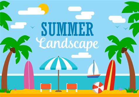 Free Vector Summer Illustration 118882 Vector Art At Vecteezy