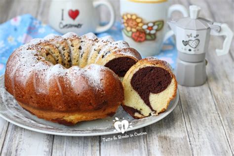 CIAMBELLA ALLO YOGURT E CACAO Bicolore Morbida L Ideale Per La Prima