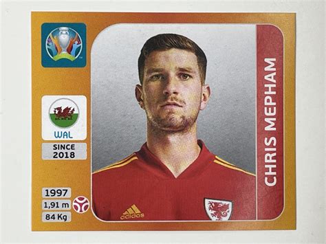 104 Chris Mepham Wales Euro 2020 Stickers Solve Collectibles