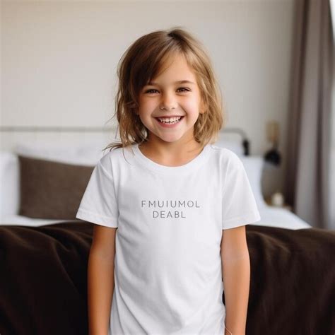 Una Chica Con Una Camisa Blanca Que Dice Poro Foto Premium
