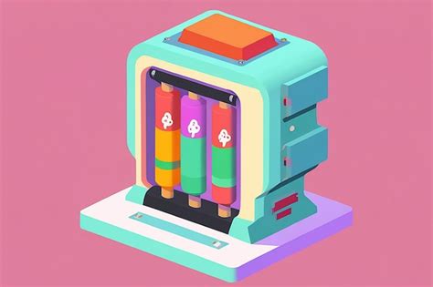 3d Accumulator Flat Illustration Premium Ai Generated Image