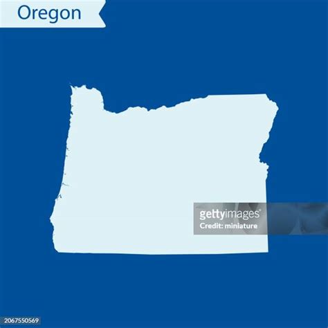Oregon Map High Res Vector Graphic Getty Images