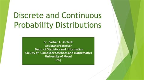 Discrete And Continuous Probability Distributions Youtube