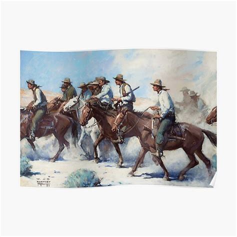 The Posse William Henry Koerner 1931 Wild West Art Poster For
