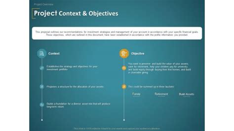 Financial Consultancy Proposal Project Context And Objectives Ppt Powerpoint Presentation Visual