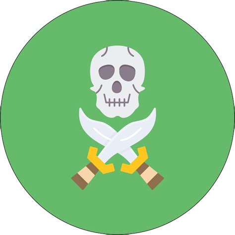 Premium Vector Pirate Danger Vector Illustration Style
