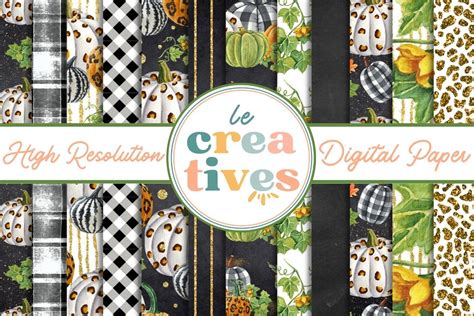 Leopard Print Pumpkins Digital Paper Graphic By Me 2 You Digitals