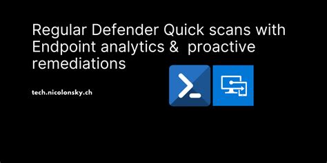 Ensuring Regular Defender Quick Scans With Microsoft Endpoint Manager