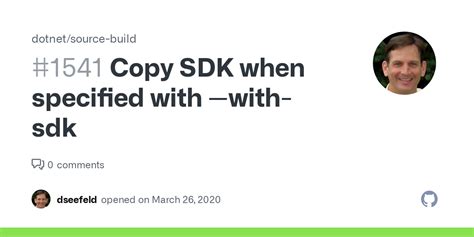Copy SDK When Specified With With Sdk Issue 1541 Dotnet Source