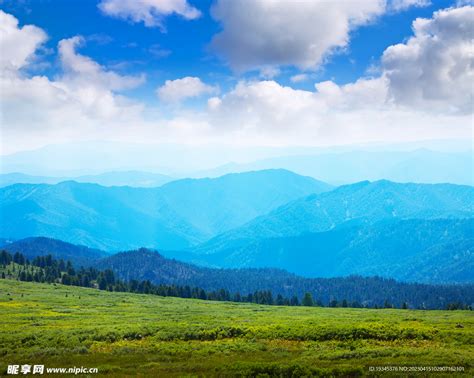远山天空背景摄影图 自然风景 自然景观 摄影图库 昵图网