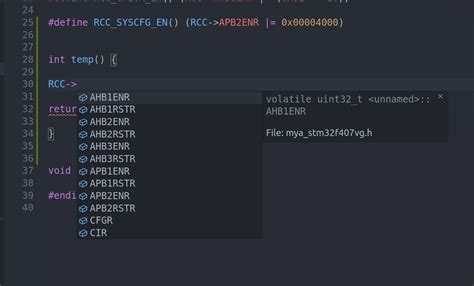 c suggestions do not pop up if i m not in a function scope stack