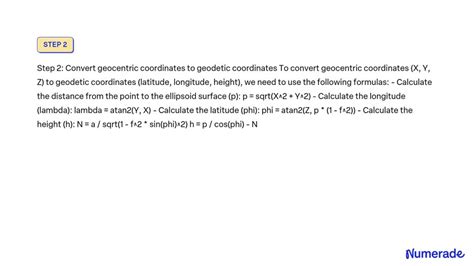 Solved Provide The Algorithm Including The Formulas For Computing