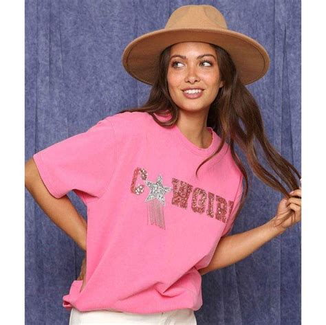 Fantastic Fawn Womens Sequin Graphic Tee