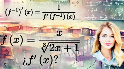 Como utilizar la derivada de la función inversa YouTube