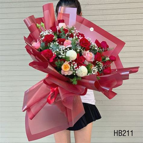 Bó Hoa Ping Pong Hoa Hồng Hb211