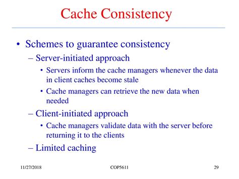 Outline Distributed File Systems Continued 11 27 2018 Cop Ppt Download