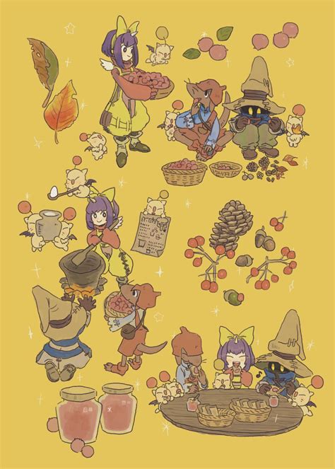 Soraoyogusakana Black Mage Final Fantasy Eiko Carol Moogle Vivi