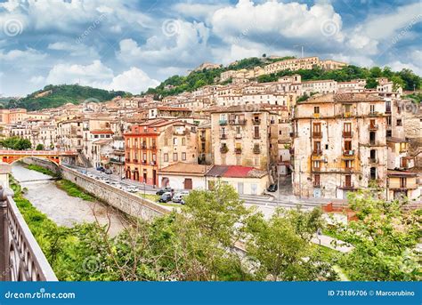 Scenic View Of The Old Town In Cosenza Italy Stock Photo Image Of