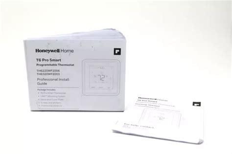 Honeywell Home T6 Pro Smart Programmable Thermostat User Manuals £11 58 Picclick Uk