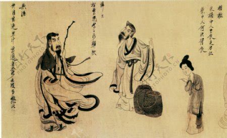 春溪水族图页 古画图片 绘画书法 文化艺术 图行天下素材网
